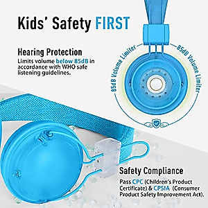 AILIHEN Kids Headphones Bulk 10 Pack for School K-12 Students, Classroom Wired Headphones with Microphone & 85dB Volume Limited & Sharing, 3.5mm Jack for Chromebook, Computer, Laptop (Multicolor)