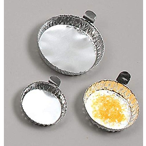 Weighing Boats,W-B43-AL-100, Aluminum, 43mm, Small, with Handle, Pack of 100