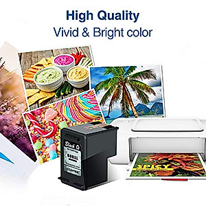 greencycle Remanufactured Ink Cartridge Replacement for HP 60XL CC641WN Compatible for Envy 100 e-All-in-One D410a D410b PhotoSmart C4635 C4680C4700 DESKJET D2500 D2545 Series Printer (Black,2 Pack)