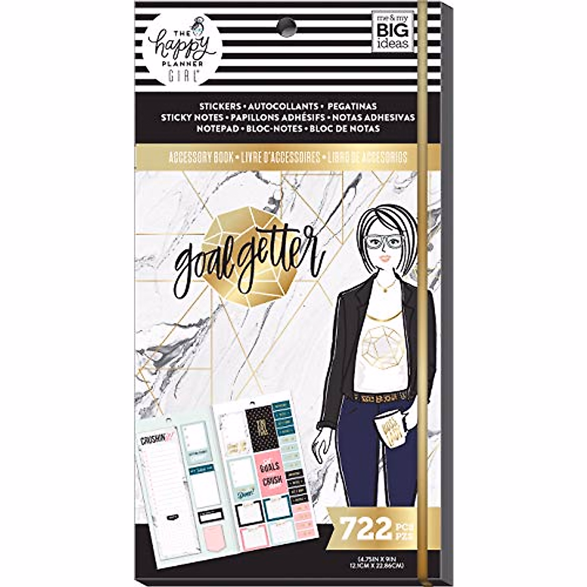 Me & My Big Ideas Happy Planner Accessory Book W/20 Sheets-Goal Getter, 722/Pkg, Multi