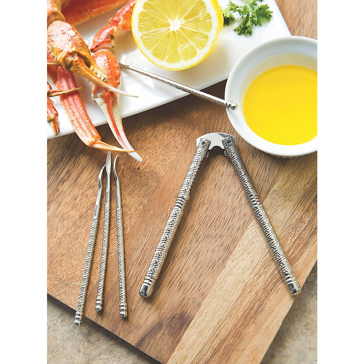 Nantucket Seafood Shell Cracker and Picks Set, , 5-Piece, 1 EA