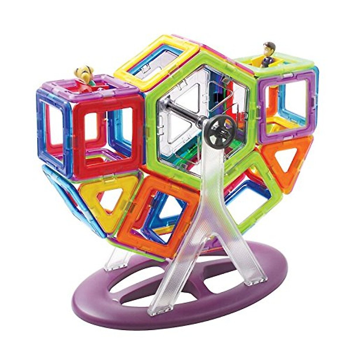 Magformers 63074 Creator Carnival Set (46-Pieces) Deluxe Building Set. Magnetic Building Blocks, Educational Magnetic Tiles, Magnetic Building STEM Toy Set