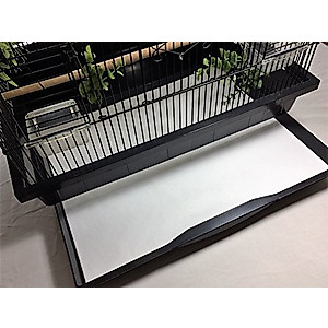 Bird Cage Liners - POLY COATED - Small Cages - Custom Size - 150 Pre-Cut Sheets - Up to 225 Ft of paper