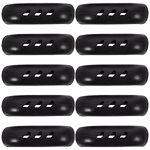 Kichvoe Silicone Assist Handle Holder Grip, 10Pcs Cast Iron Skillet Handle Covers Non Slip Pot Grip Handle Sleeve Hot Handle Holder Wok for Frying Pans Griddles Black