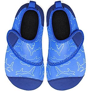 Kids Boys Girls Toddler Water Shoes Barefoot Quick Dry Aqua Socks for Kids Boys Girls Baby Toddler Swim Shoes Pool Shoes Surf Shoes Beach Shoes for Kids Boys Girls Navy/Shark 4-4.5 Big Kid