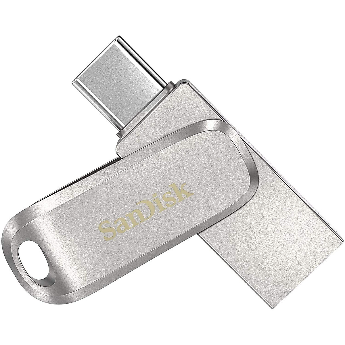 SanDisk Ultra Dual Drive Luxe USB Type-C 64GB Flash Drive for Smartphones, Tablets, and Computers - High Speed USB 3.1 Pen Drive (SDDDC4-064G-G46) Bundle with (1) Everything But Stromboli Lanyard