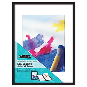 MCS 12x16 Inch Easy-Loading Artwork Frame (53930) , Black