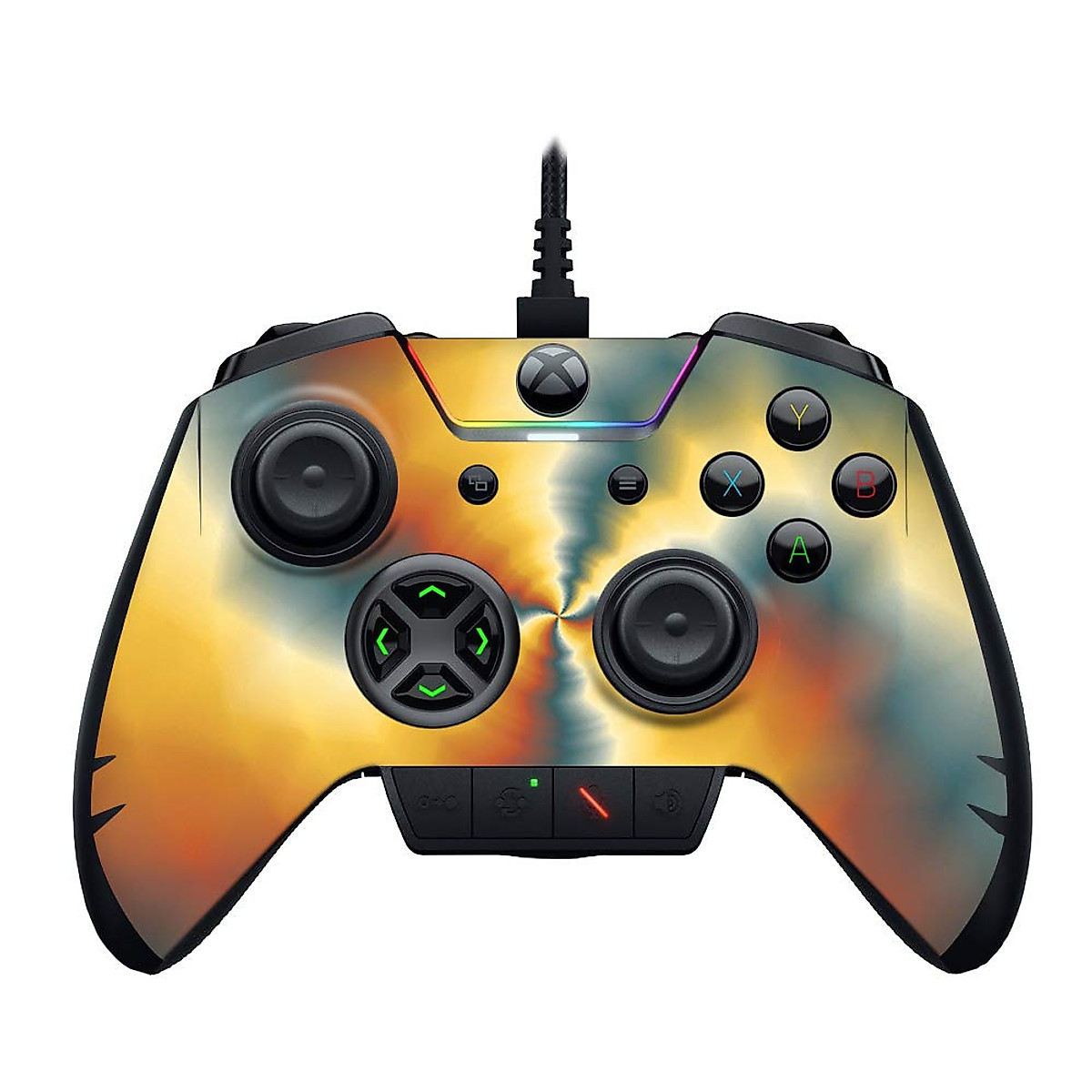 MightySkins Skin Compatible with Razer Wolverine Ultimate - Eye of The Storm | Protective, Durable, and Unique Vinyl Decal wrap Cover | Easy to Apply, Remove, and Change Styles | Made in The USA