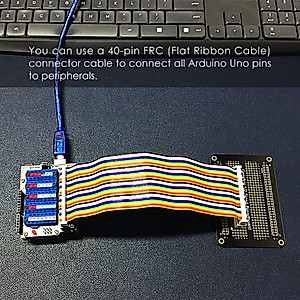 GeeekPi Screw Terminal Hat for Arduino UNO, GPIO Screw Terminal Block Breakout Module with Horn Socket Connector, GPIO Expansion Board Breakout for Arduino UNO