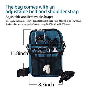 YOURUIMEI Nurse Belt Organizer Pouch,Medical Fanny Pack for Nurses,Nurse Fanny Pack with Stethoscope Holder(YRHS-KB-HLL)
