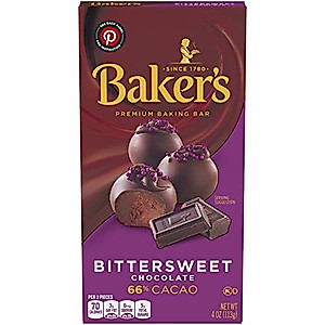 Baker's Premium Bittersweet Chocolate Baking Bar (4 oz Bar)