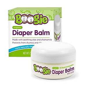 Boogie Diaper Rash Balm for Baby, USDA Certified Organic, Made with Naturally Derived Ingredients, 1.5 oz (Pack of 1)