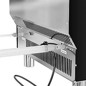 KoolMore - CIM198 Undercounter Ice Maker Machine, Commercial and Residential, Produces 198 lbs. of Cubes in 24 Hrs, Energy Efficient for Bar, Cafe, Restaurant or Event Use, Black