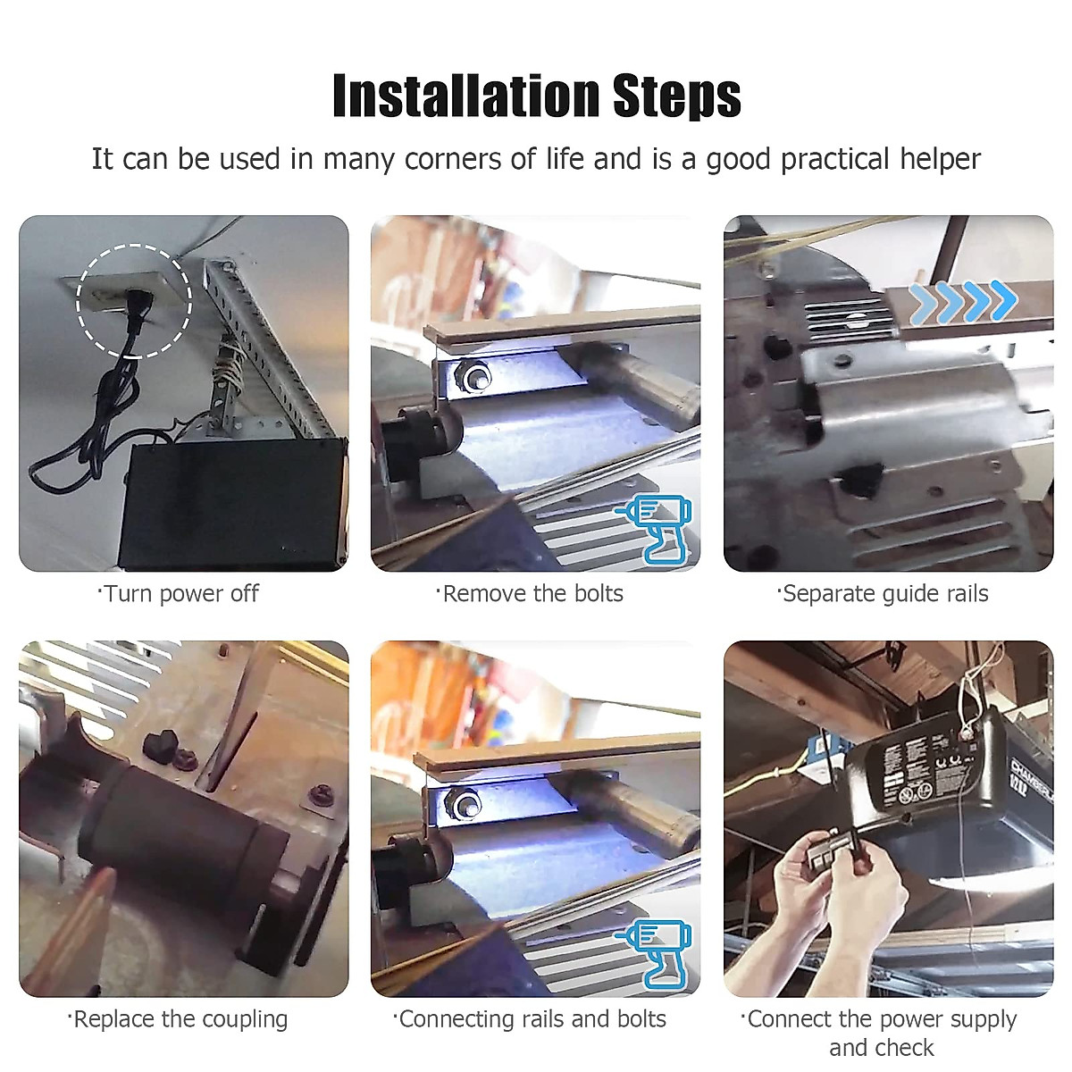 Screw Drive Coupler Part for LiftMaster, 4-Pack Garage Door Opener Sprocket Coupler Part for LiftMaster Chamberlain Craftsman Garage Door Opener