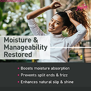 MopTop Salon Daily Conditioner, All Hair Types - Dry, Thick, Wavy, Curly & Kinky-Coily, Color Treated & Natural Hair, Made w/Aloe & Honey, Reduce Frizz, Smooth Silky Hair, 32oz