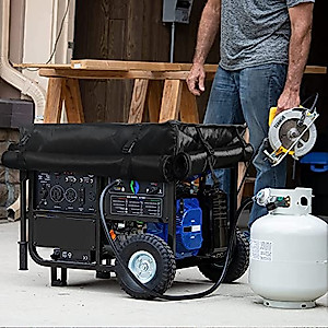 GEHENG Generator Covers While Running,100% Waterproof Generator Cover,All Weather Use, 32"x24" X24 ", Super Heavy Duty 600D Waterproof Polyester Tarp 100% Waterproof, Tear Resistant, Black.