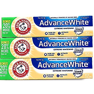 Arm And Hammer Advance White Tube, 3 Count