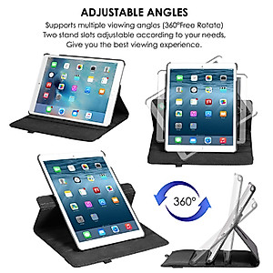 Case for iPad 9th Generation(2021)/ 2020 iPad 8th Generation/ 2019 iPad 7th Generation for 10.2 Inch iPad Case Covers, 360 Degree Rotating Protective iPad Case with Sleep Function (Navy Blue)