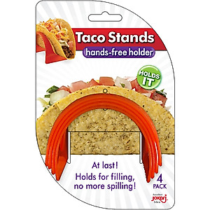 Jokari Cocina Collection E-Z Fill Taco Stands, 4-Pack