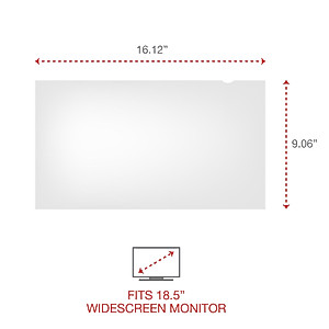 Innovera Blackout Privacy Filter for 18.5" Widescreen Flat Panel Monitor, 16:9 Aspect Ratio