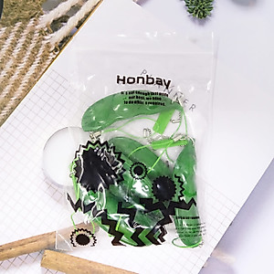 Honbay 6PCS Pea Pod Decompression Toy Squeeze Beans Peapod Fidget Toy Extrusion Edamame Pea Keychain Keyring Stress Relieving Keychain Toys