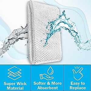 HQRP 2-Pack Wick Filter Compatible with Bionaire BWF75 Filter D Replacement BCM3656 BCM3855 BCM3955 BCM3656-UM BCM3855C BCM3600 Humidifiers