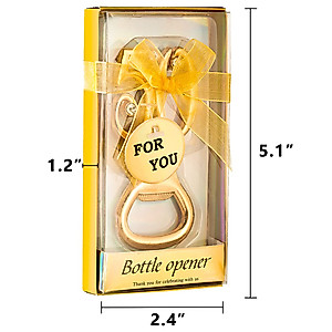50PCS Packs Golden 50 Bottle Openers for 50th Birthday Party Favors or 50th Wedding Anniversary Party Gifts 50th Birthday Party Gifts Souvenirs Decorations for Guests