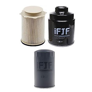 iFJF 68197867AA 68157291AA Fuel Filter and 5083285AA Oil Filter Replacement for Ram 6.7L 2013-2018 2500 3500 4500 5500 Diesel Engines Replaces 68065608AA FS53000 68197867AB 5016547AA