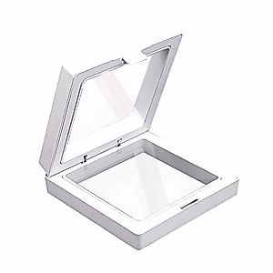 1 Challenge Coin Display Frame, 3D Floating Case M-EDALLION M-edal S-pecimen Small Gift Boxes for (as Show, One Size)