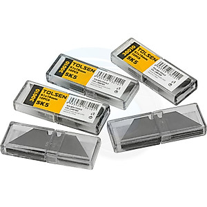 50Pcs Utility Knife Razor Blade Refill Replacement Double Sided Blades