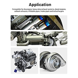 EVIL ENERGY 3.0 Inch V Band Clamp with Flange Male Female Quick Release Stainless Steel