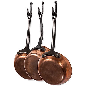 Rustic State Vagon Wall Mount Cast Iron Hooks Coat Towel Bag Hat Hanger Multiuse Entryway Railroad Spike Rack Black Set of 10