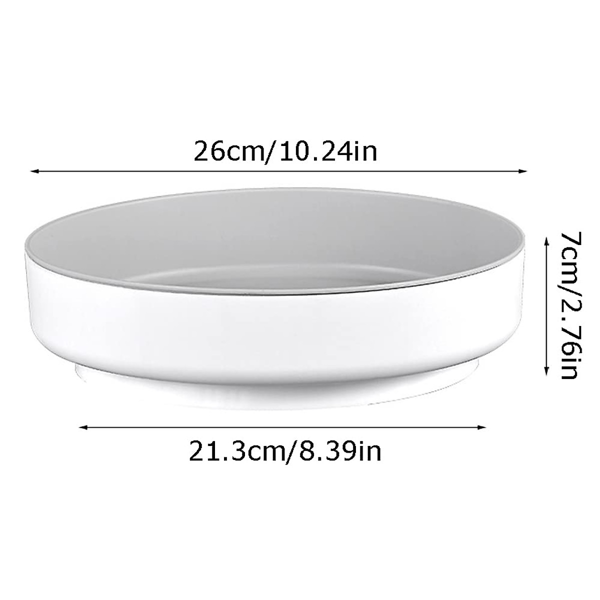Kaxich Lazy Susan Organizer, 2in1 Lazy Susan Turntable for Cabinet 360 Degree Rotating Spice Rack for Kitchen Cupboard Pantry Bathroom Refrigerator