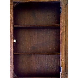Primitive Rustic Mission Medicine Cabinet/Tobacco Finish