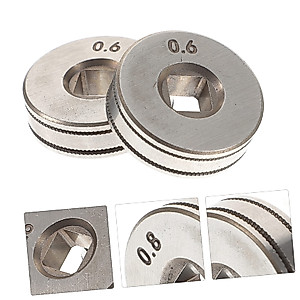 VILLCASE 6 Pcs Wire Drive Roller Flux Core Welder Mig Drive for Wire Feeder Wire Welder Wire Feed Welder Welpers Welder Cart Roller for Wire Feeder Feed Drive Knurled Steel Accessories