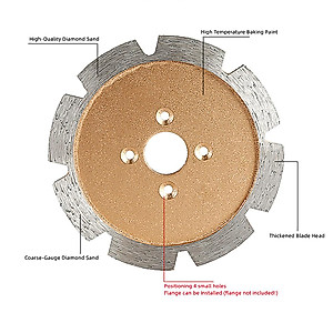 LeTkingok 90MM Diamond Saw Blade, 3-15MM Thickened Carving Blade Stone Wall Concrete Floor Slotting Dry Cutting Sintering Grinding Blade (7MM Thickness)