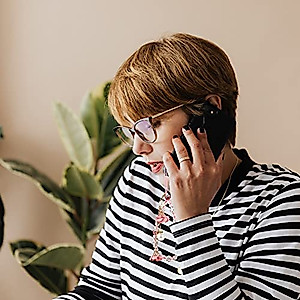 Hemobllo Cell Phone Straps Creative Crystal Flower Pendant Charm Non- slip Phone Lanyard Cute Pocket Keychain Strap for Car Key Purse Decoration (Pink)