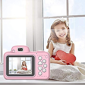 LKYBOA Children's Digital Camera - Digital Camera for Kids, Kids Digital Video Camera with Screen (Color : Pink)