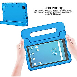LTROP Onn 7 Inch Tablet Case, Surf Onn 7 Tablet Case, Shockproof Handle Stand Child Proof Case for Walmart Onn 7" Tablet Android 2020/2019 (Model: 100005206/100015685) - Blue