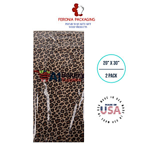 Leopard Tissue Paper 20x30 inch 2 Pack by Feronia Packaging