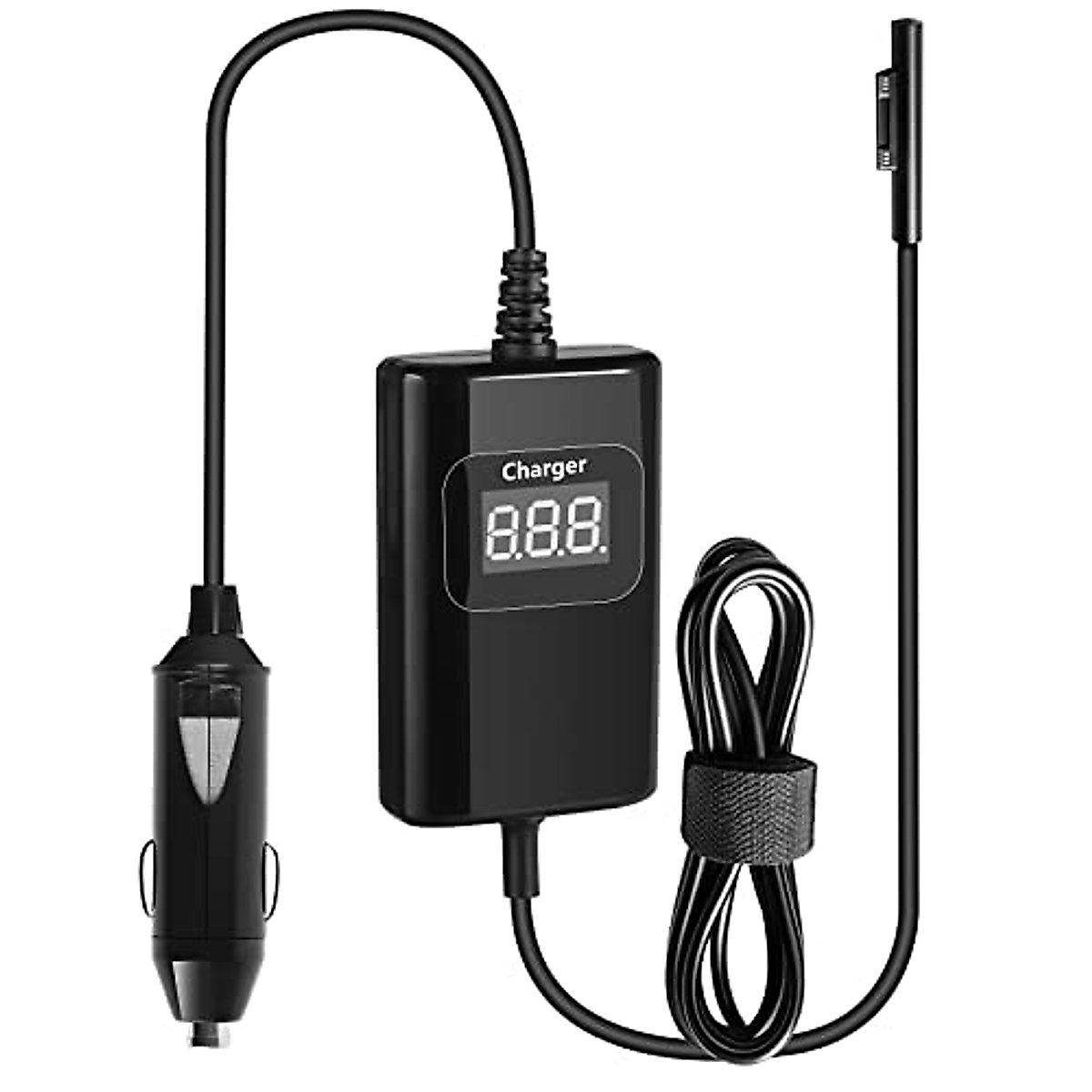65W Surface Car Charger for Microsoft Surface Pro 9, 8, 7+, 7, 6, 5, 4, 3, X, Windows Surface Laptop 5, 4, 3, 2, 1 Studio, Surface Go Tablet, Surface Book 3, 2, 1, Support 44W, 36W