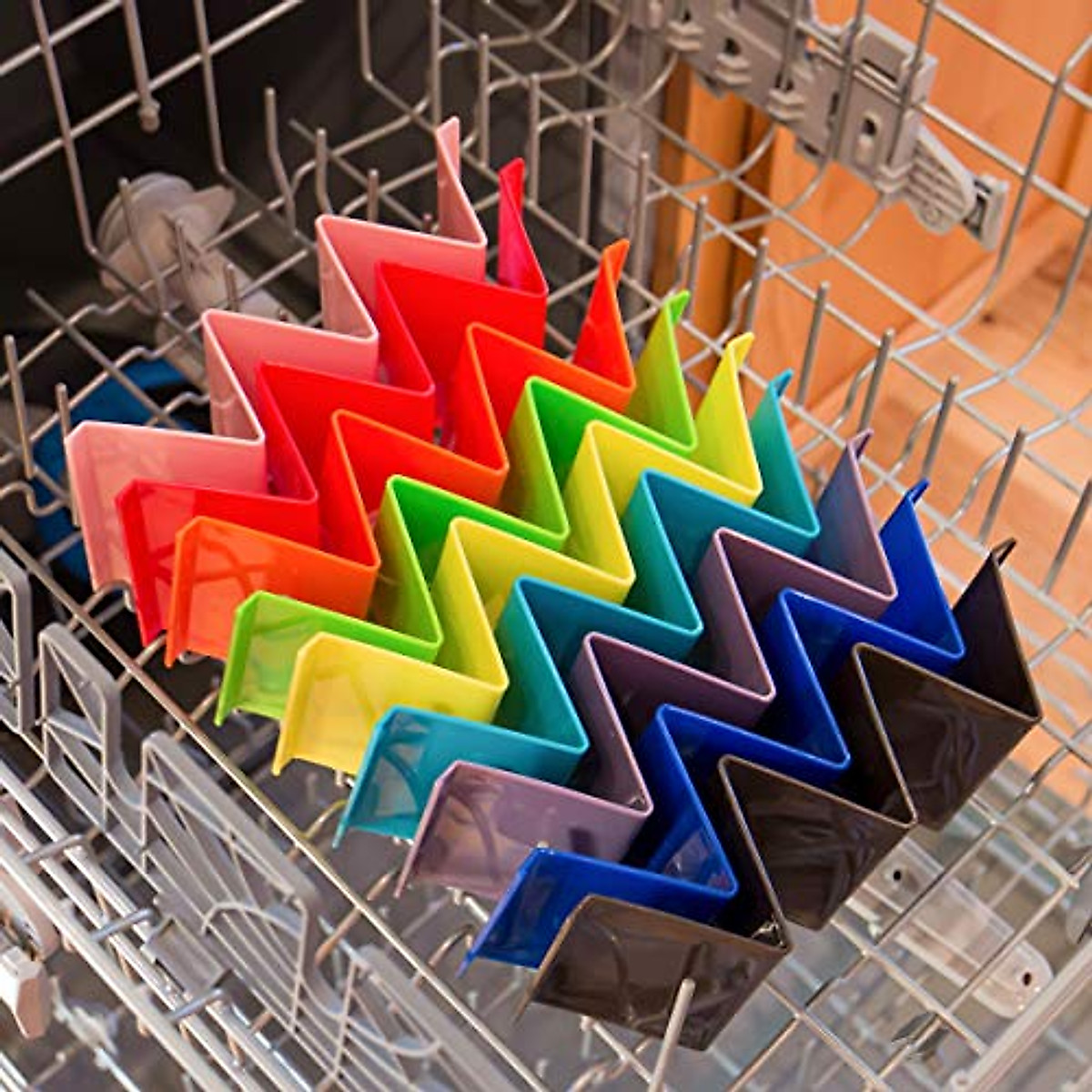 Youngever 9 Pack Large Taco Holder Stands, Taco Plate, Taco Truck Tray Style, Dishwasher Top Rack Safe, Set of 9 Assorted Colors