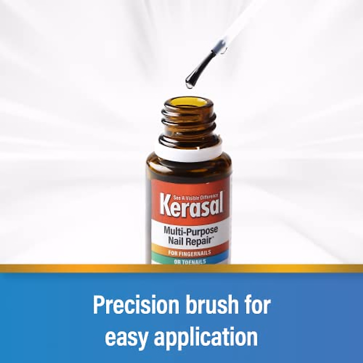 Kerasal Multi-Purpose Nail Repair, Nail Solution for Discolored and Damaged Nails, 0.43 fl oz