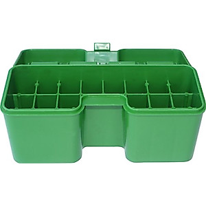 MTM 22 Round Flip-Top Rifle Ammo Box 300-375 Rem Ultra Mag, 416 Rigby (Large Mag, Green)