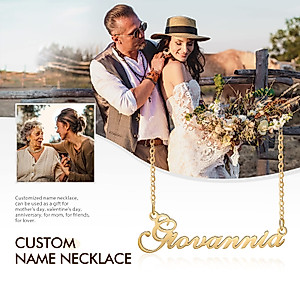 Jewelstruck Personalized Name Necklace for Women Mother Daughter Necklace for Mothers Day Gifts Custom Any Name Relationship Necklace for Mom Nana Daughter Girlfriend (Style 2)