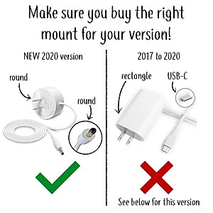 Google WiFi Outlet Holder Mount: [New 2020 – Present Version – Round Plug] The Simplest Wall Mount Holder Stand Bracket for Google WiFi Routers and Beacons - No Messy Screws! (3-Pack)