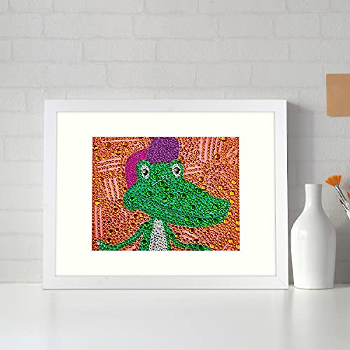 Frametory 12x16 Picture Frame, Display Pictures 8.5x11 with Mat or 12x16 without Mat, for Poster Print Diamond Painting Wall Frame - Wide Molding (12x16, White)