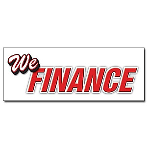 24" WE Finance Decal Sticker Used Cars car Dealer lot