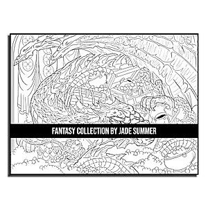 Fantasy Collection: An Adult Coloring Book with 100+ Incredible Coloring Pages of Mermaids, Fairies, Vampires, Dragons, and More!
