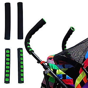 UNTERING Baby Stroller Handle Cover Push Tube Cart Sleeve EVA Foam Covers Armrest Soft Protector Grips Accessories